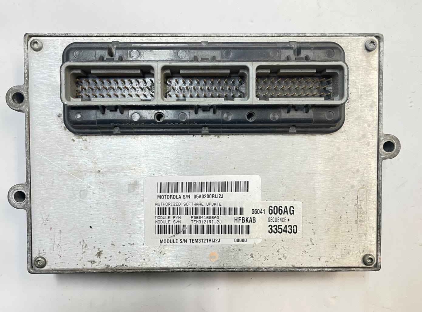 JEEP 02 LIBERTY Computer ECM 56041606AG Computer Engine Control Module ...